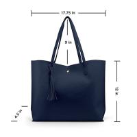 China Tassels Faux Leather Shoulder 40cm Ladies Designer Bags for sale