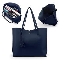 China Tassels Faux Leather Shoulder 40cm Ladies Designer Bags for sale