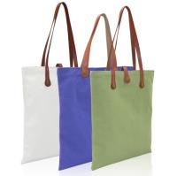 China Leather Handles Travel 33cm Reusable Cart Bags for sale