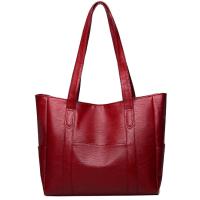 China Black Classic Zipper Ladies Tote Bags With PU Leather for sale