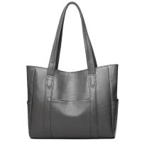 China Black Classic Zipper Ladies Tote Bags With PU Leather for sale