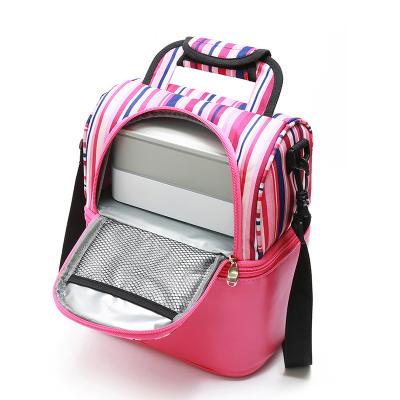 China Waterproof Polyester 27cm Insulated Reusable Grocery Bags for sale