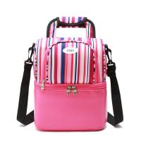 China Waterproof Polyester 27cm Insulated Reusable Grocery Bags for sale