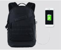 China USB Charger Hole 40L Oxford functional laptop backpack for sale
