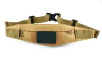China Custom 600D Oxford 2L Black Outdoor Waist Pack for sale