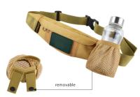 China Custom 600D Oxford 2L Black Outdoor Waist Pack for sale