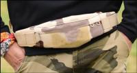 China Custom 600D Oxford 2L Black Outdoor Waist Pack for sale