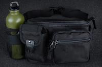 China Waterproof Black Crossbody 4L Outdoor Waist Pack for sale