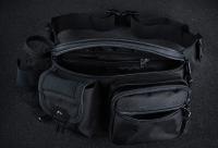 China Waterproof Black Crossbody 4L Outdoor Waist Pack for sale