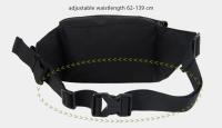 China Waterproof Black Crossbody 4L Outdoor Waist Pack for sale
