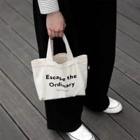 China Shoulder Carrying Cotton 30cm Canvas Tote Bags For Daily for sale