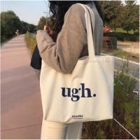 China Ugh Blue Letter Leisure 12Oz Single Shoulder Bags for sale