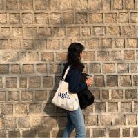 China Ugh Blue Letter Leisure 12Oz Single Shoulder Bags for sale