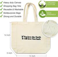 China Multi Purpose Heavy Duty 12oz Cotton Shopping Bag for sale