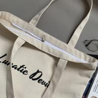 China ODM Reusable Tote Canvas Bags With Zipper Closure for sale