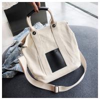 China Natural Cotton Canvas 16OZ 14oz Tote Messenger Bag for sale