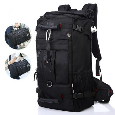 China Zipper Closure 50L Mountain Tactical Hiking Backpack for sale
