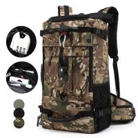 China Zipper Closure 50L Mountain Tactical Hiking Backpack for sale