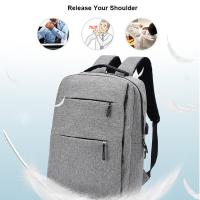 China Oxford 15.6 Inch Light Set Usb Business Laptop Backpacks for sale