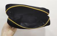 China Suede Velve Embroidery Makeup Toiletry Travel Bags Zipper Closure for sale