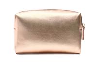 China Fashion Cosmetic Leather Golden Promotional Gifts Bags for sale