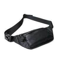 China Outdoor Waterproof Black Cross Body Pack Nylon Wallet Waist Pouch for sale