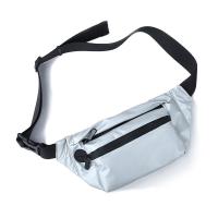 China Outdoor Waterproof Black Cross Body Pack Nylon Wallet Waist Pouch for sale