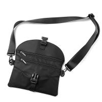 China Crossbody Nylon Messenger Bags Black Shoulder With Wide Straps for sale
