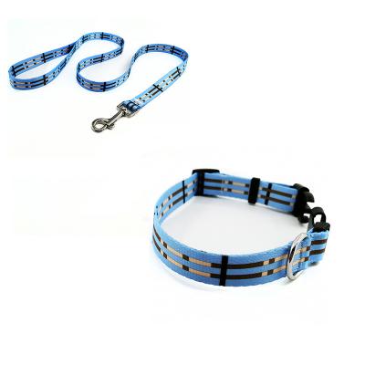 China Custom Nylon Printing Light Pet Collar Leash Breathable Mesh Fabric for sale
