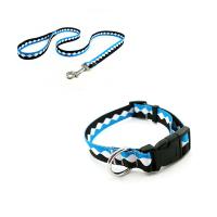 China Custom Nylon Printing Light Pet Collar Leash Breathable Mesh Fabric for sale