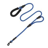 China Nylon Two Handles In One Pet Collar Leash Adjustable Rope for sale