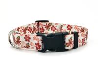 China Custom Pattern Printing Nylon Pet Collar For Mediam Large Dogs for sale