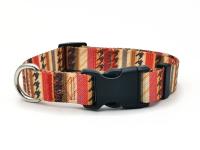 China Custom Pattern Printing Nylon Pet Collar For Mediam Large Dogs for sale