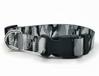 China Custom Pattern Printing Nylon Pet Collar For Mediam Large Dogs for sale