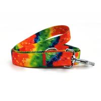 China OEM Personalized Pattern Pet Collar Leash With Zinc Alloy D Ring for sale