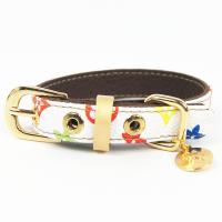 China Classic PU Leather Dog Collars Leashes Customized Color for sale