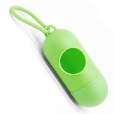 China PE Biodegradable Hands Free Poop Bag Holder , L28cm Colorful Dog Trash Bag Holder for sale