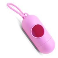China PE Biodegradable Hands Free Poop Bag Holder , L28cm Colorful Dog Trash Bag Holder for sale