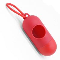 China PE Biodegradable Hands Free Poop Bag Holder , L28cm Colorful Dog Trash Bag Holder for sale