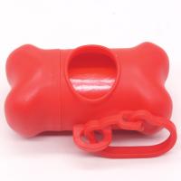 China Bone Shape Biodegradable Dog Poop Bags , ABS Dog Poop Bag Holder for sale