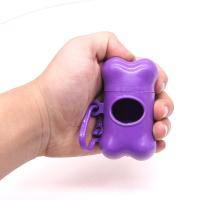 China Bone Shape Biodegradable Dog Poop Bags , ABS Dog Poop Bag Holder for sale