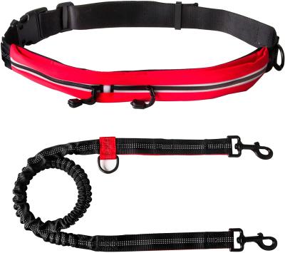China Jogging Running Hiking Dog Elastic and Reflective Leash for medium-sized and large dogs for sale