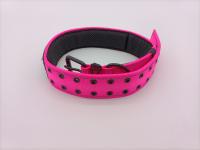 China Padded Adjustable Soft Nylon Neoprene Super Light Breathable Dog Collar for Medium Large Dog for sale