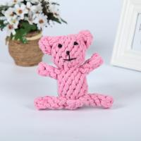 China Handmade Puppy Chew Dog Interactive Toys Organic Cotton Rope for sale