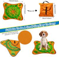 China Portable Dog Interactive Toys Durable Sunflower Snuffle Rug For Dogs for sale