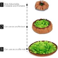 China Green Feeding Dog Interactive Toys Daisy Washable Snuffle Mat for sale