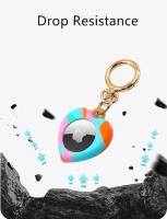 China Customized Key Chain 2021 Hot Air Tag Cover Silicone Shockproof Air Tag Cases For Dog Cat for sale