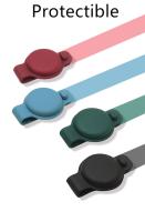 China Personalized Rubber Coated Soft Air Tag Case Cover Key Chain Ring Clip Holder For Dog Cat for sale