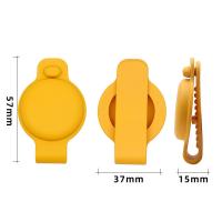 China Personalized Rubber Coated Soft Air Tag Case Cover Key Chain Ring Clip Holder For Dog Cat for sale