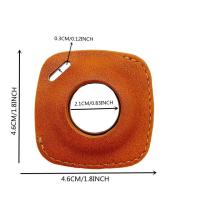 China Holder Case for AirTags Ultra Light Leather Sleeve for AirTag Durable Anti-Scratch AirTag Protective Leather Cover for sale